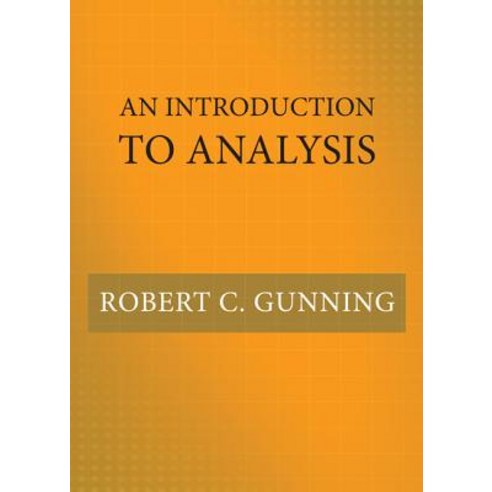 An Introduction to Analysis Hardcover, Princeton University Press - 가격 ...