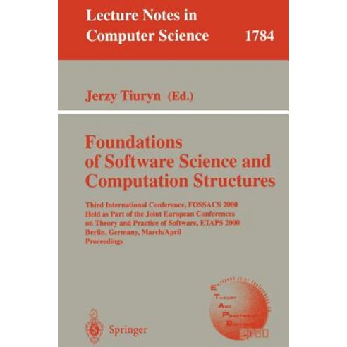 Foundation of Software Science and Computation Structures: Third International
