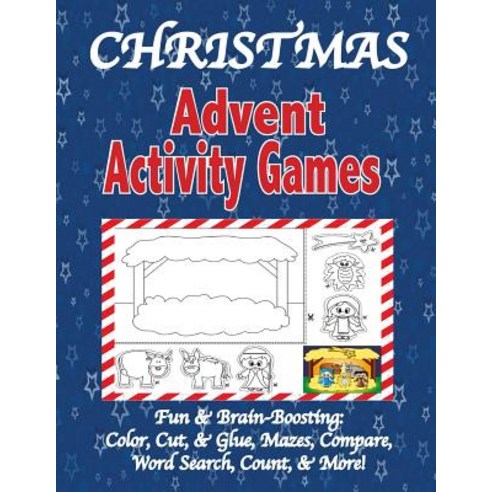 Christmas Advent Activity Games: Advent Calendar Games: Color Cut ...
