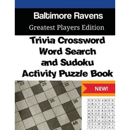 Baltimore Ravens Trivia Crossword Wordsearch and Sudoku Activity Puzzle ...