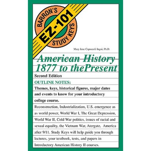American History 1877 to the Present Paperback, Barron''s Educational ...