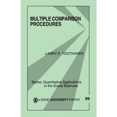 Multiple Comparison Procedures Paperback, Sage Publications, Inc - 가격 ...