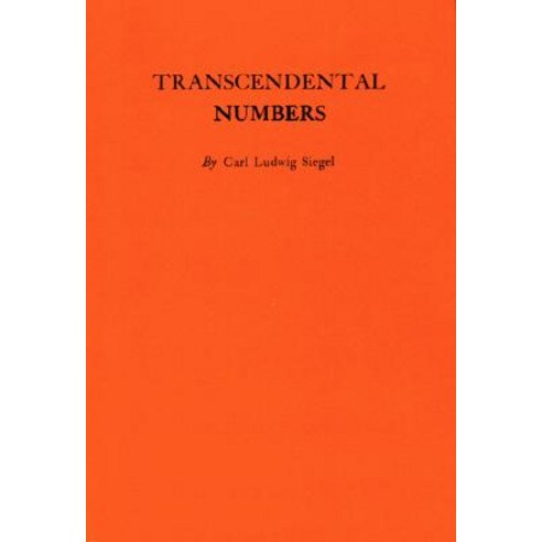 Transcendental Numbers Paperback, Princeton University Press - 가격 변동 추적 ...